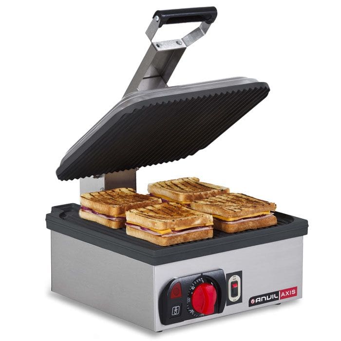 9 Slice ribbed plate non-stick panini toaster | Premium Kitchens