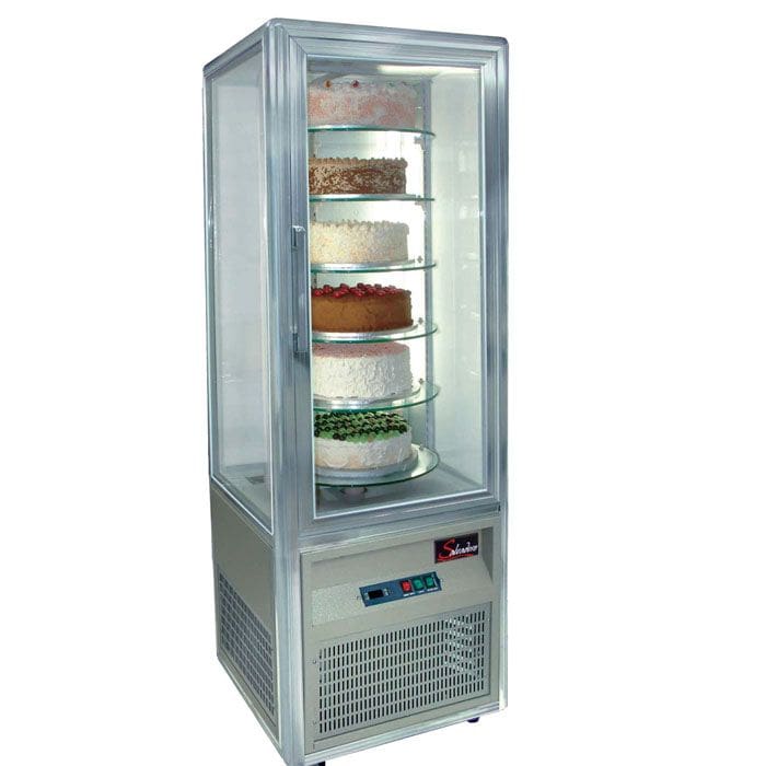 Cake display fridge - 6 rotating shelves - floorstanding | Premium Kitchens