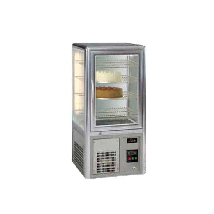 Cake display fridge - 4 rotating shelves - table top | Premium Kitchens