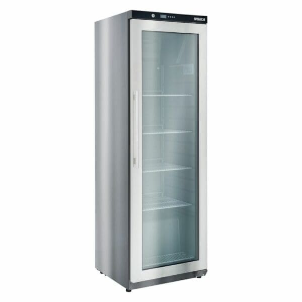 Upright storage fridge with glass door - 300Lt | Premium Kitchens