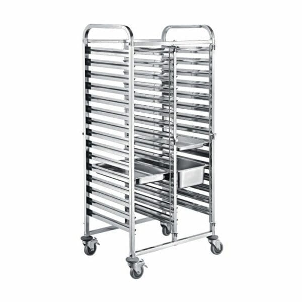 Stainless steel rack trolley - 16 tier | Premium Kitchens